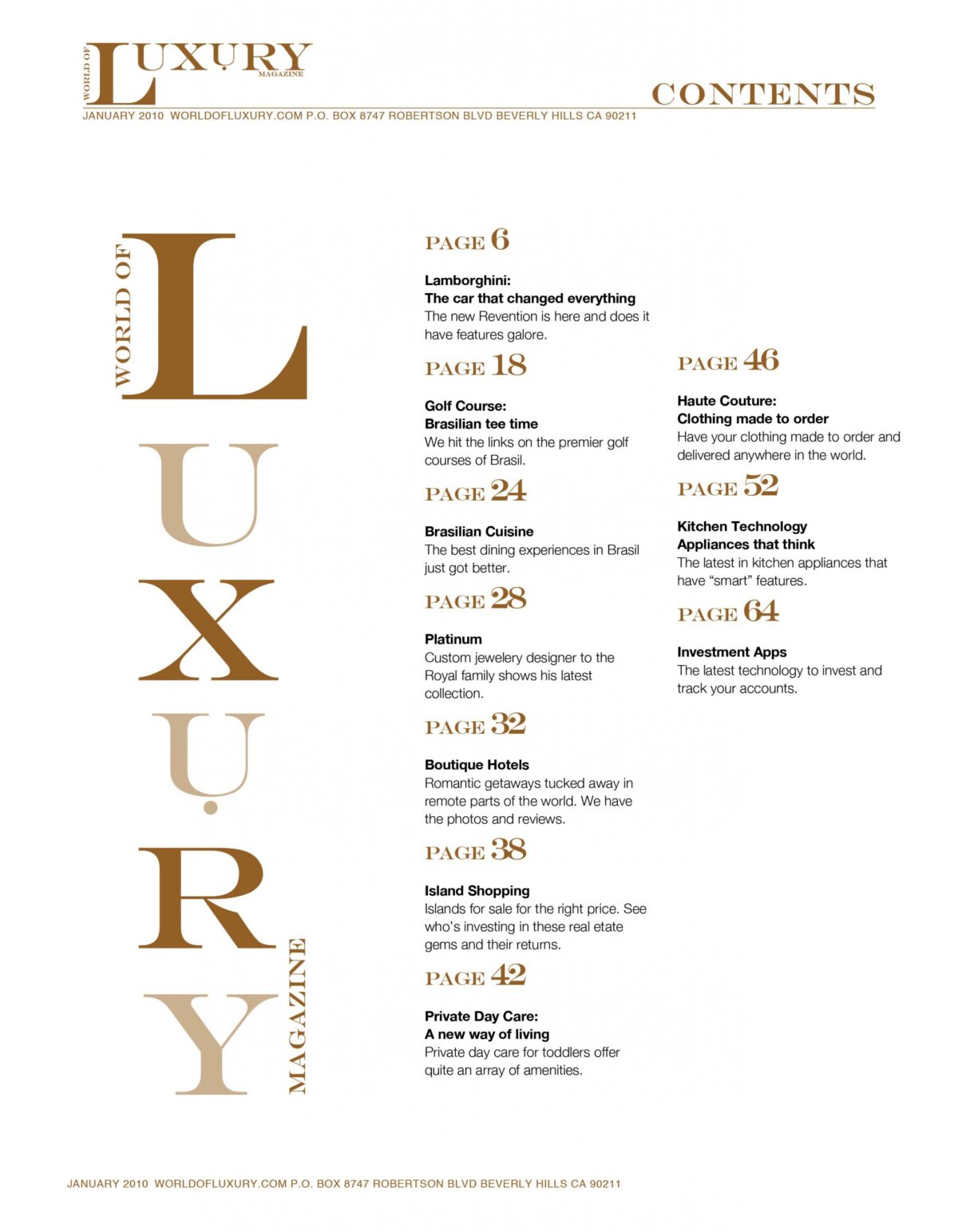 Table of Contents | Graphic Oracle™